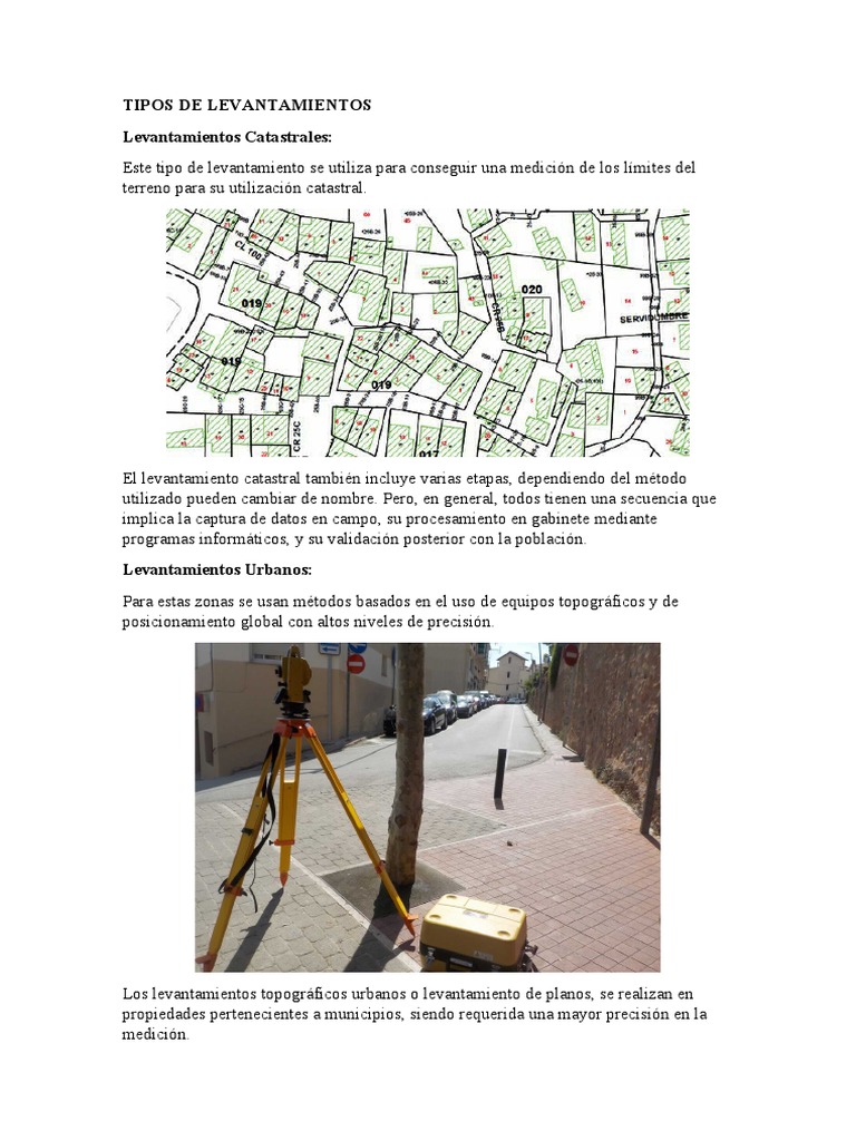 Tipos de Levantamientos | PDF
