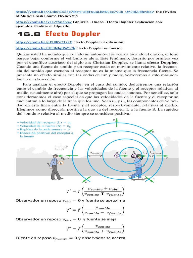 14.1 Efecto Doppler | PDF | Efecto Doppler | Fenómenos Periódicos