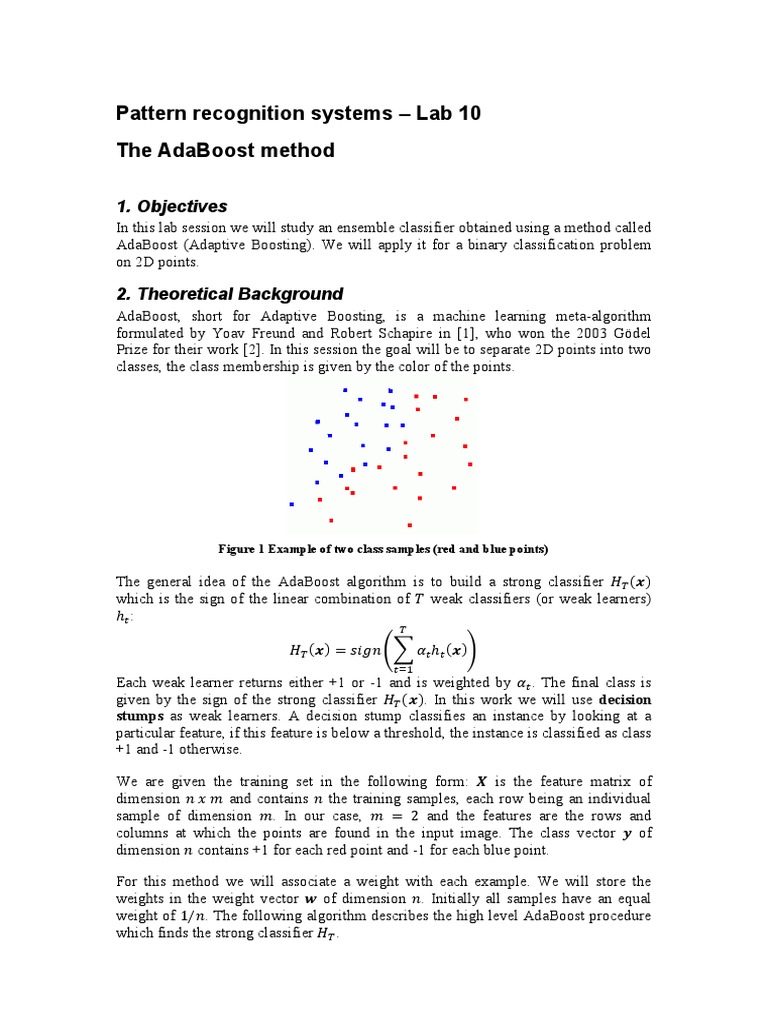Prs Lab Eng AdaBoost | PDF | Algorithms | Machine Learning Prs Lab Eng AdaBoost | PDF | Algorithms | Machine Learning