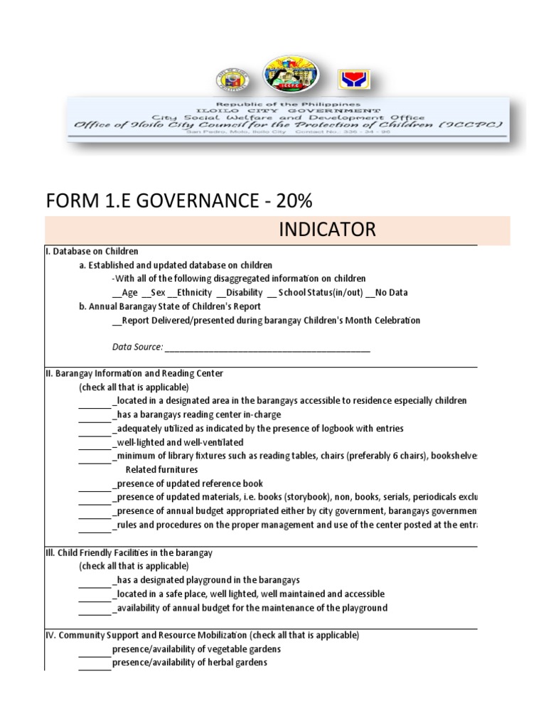 BCPC Indicators For Child Friendly 2022 | PDF | Pregnancy | Breastfeeding