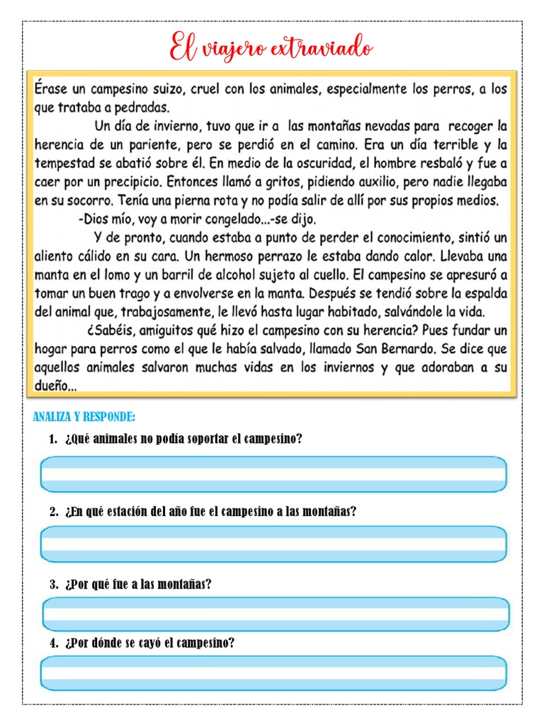 Comprensión Lectora | PDF