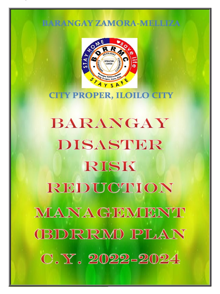 Brgy. Zamora Melliza Iloilo City BDRRM-Plan-2022-2024 | PDF | Emergency Management | Fire Safety