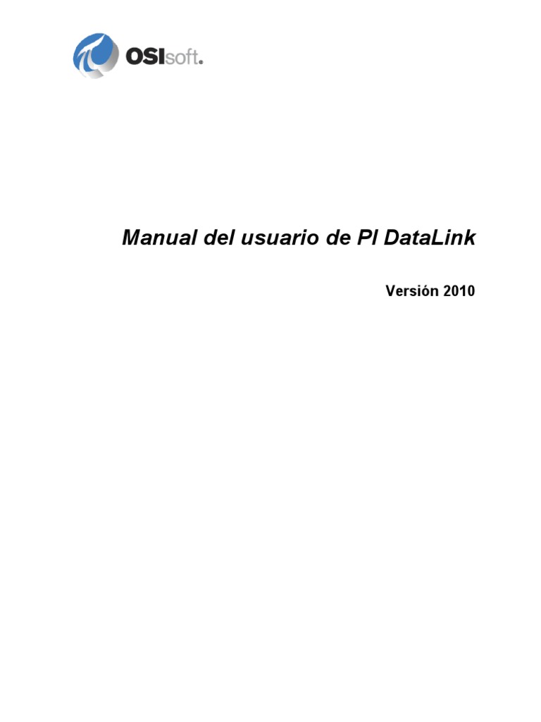 Pi Datalink 2010 User Guide Es Pdf Microsoft Excel Hoja De Cálculo