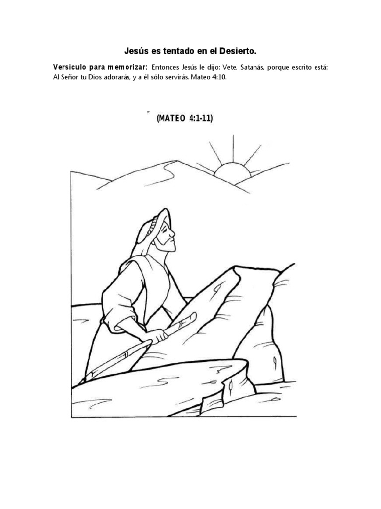 Jesús Es Tentado en El Desierto | PDF