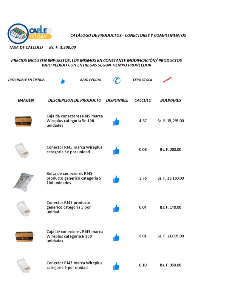 Catálogo de Conectores y Accesorios | PDF | Electrónica | Equipo