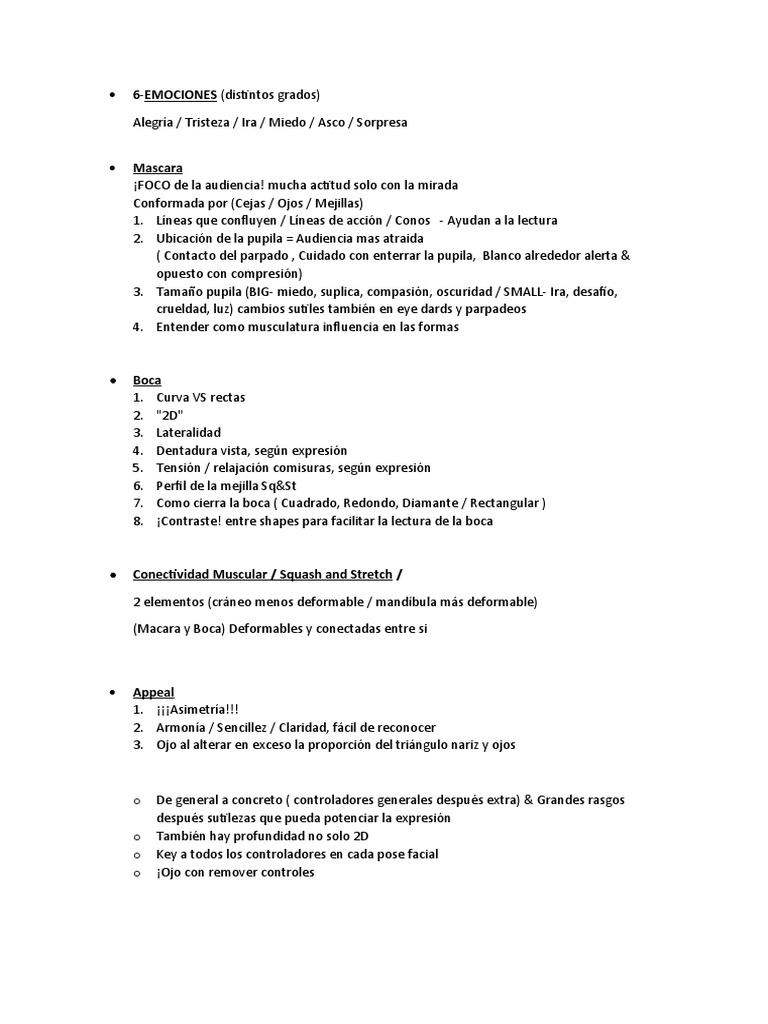 Expresiones Faciales Pdf