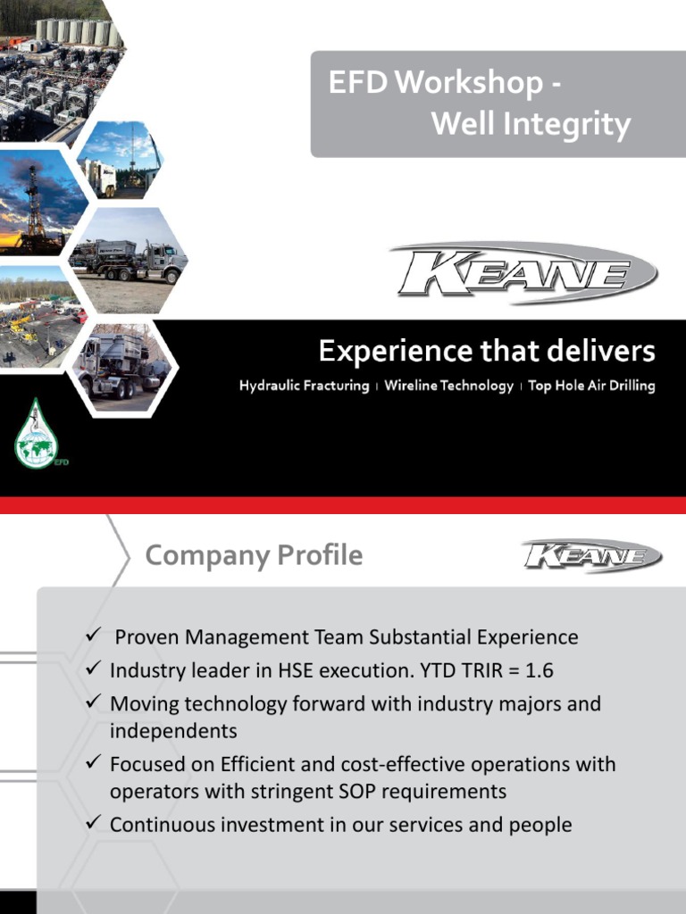 Well Integrity and Services by Keane | PDF | Oil Well | Casing (Borehole)