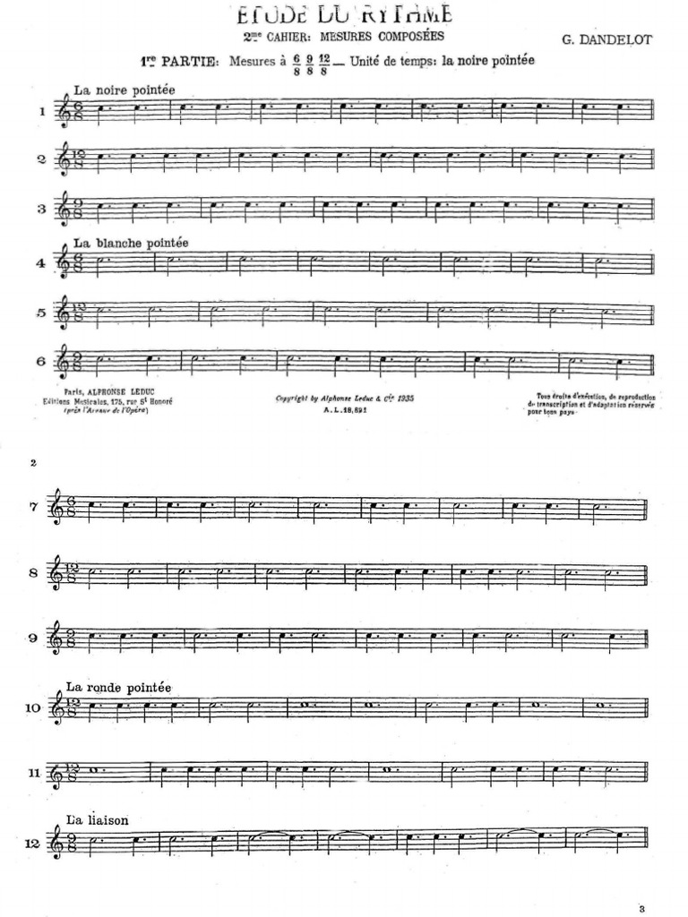 Dandelot Ii | PDF | Notation musicale | Compositions musicales