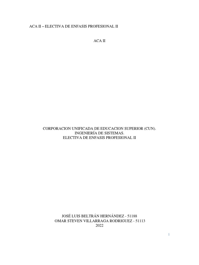 ACA II - Electiva de Enfasis Profesional II | PDF | Cifrado | Criptografía de clave pública