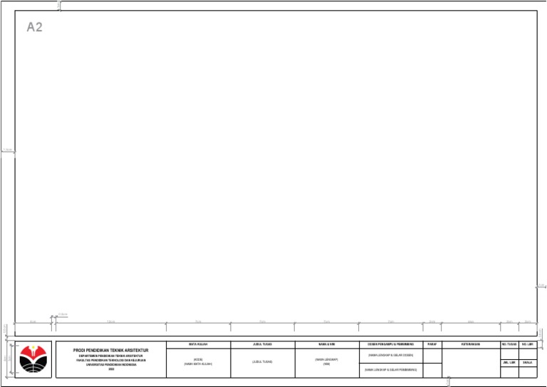 Standar Ukuran Etiket dan Kop Gambar | PDF