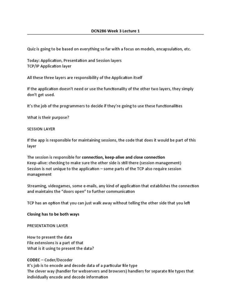 DCN286 Week 3 Lecture 1 | PDF | Domain Name System | Data Transmission