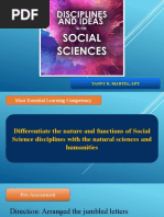 Diss Lesson 1 (Nature and Function of Social Science Disciplines) | PDF ...