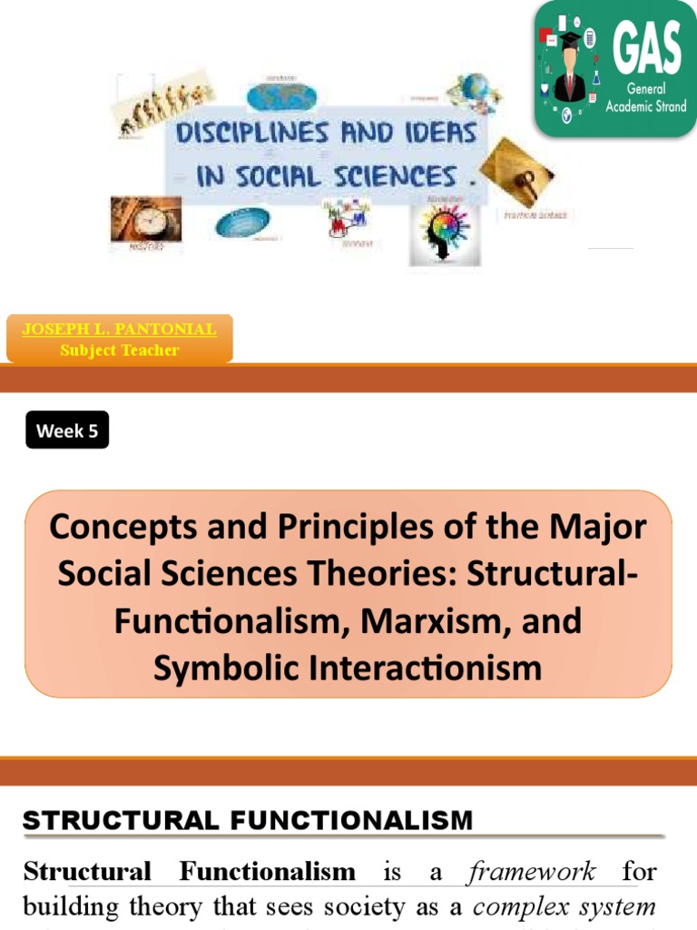 Structural Functionalism W5 | PDF | Karl Marx | Science