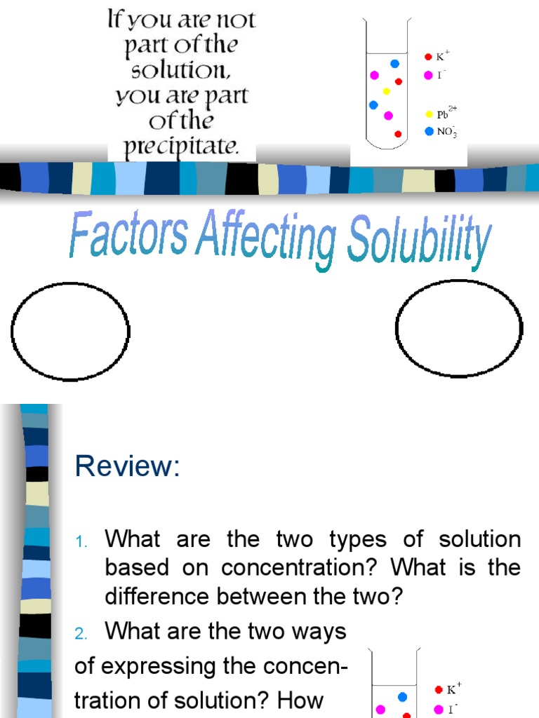 Solubility Powerpoint | PDF | Solubility | Water