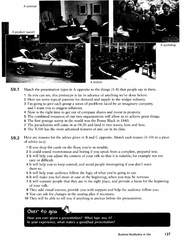 Business Vocabulary in Use P 127 | PDF