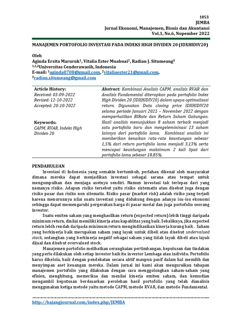 Contoh Artikel Ilmiah | PDF