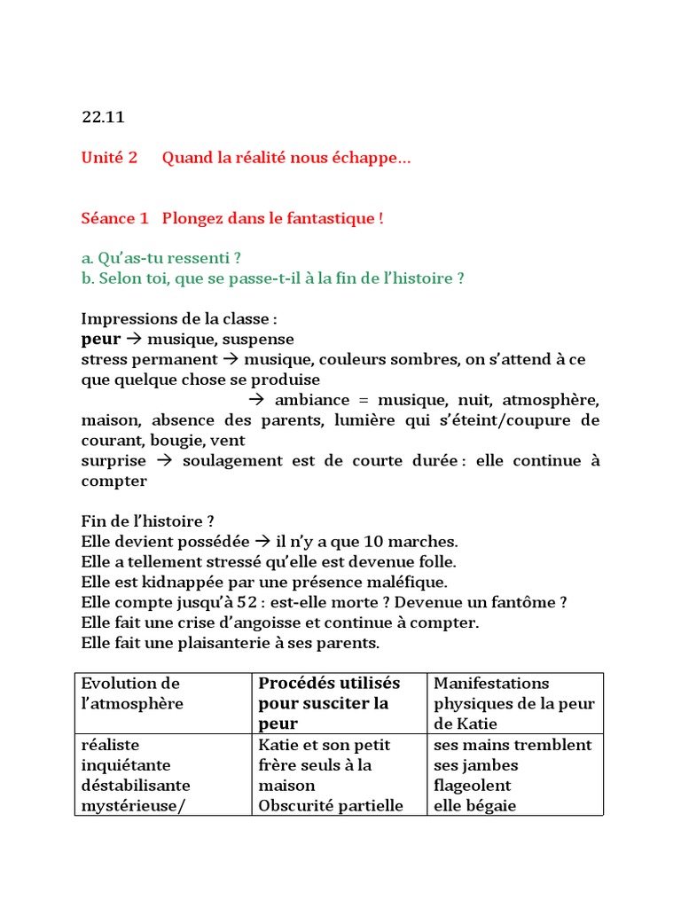 Plongée dans le fantastique de Maupassant | PDF | Peur