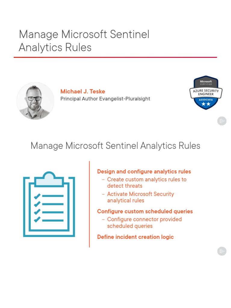 Manage Microsoft Sentinel Analytics Rules Slides | PDF | Analytics | Computing