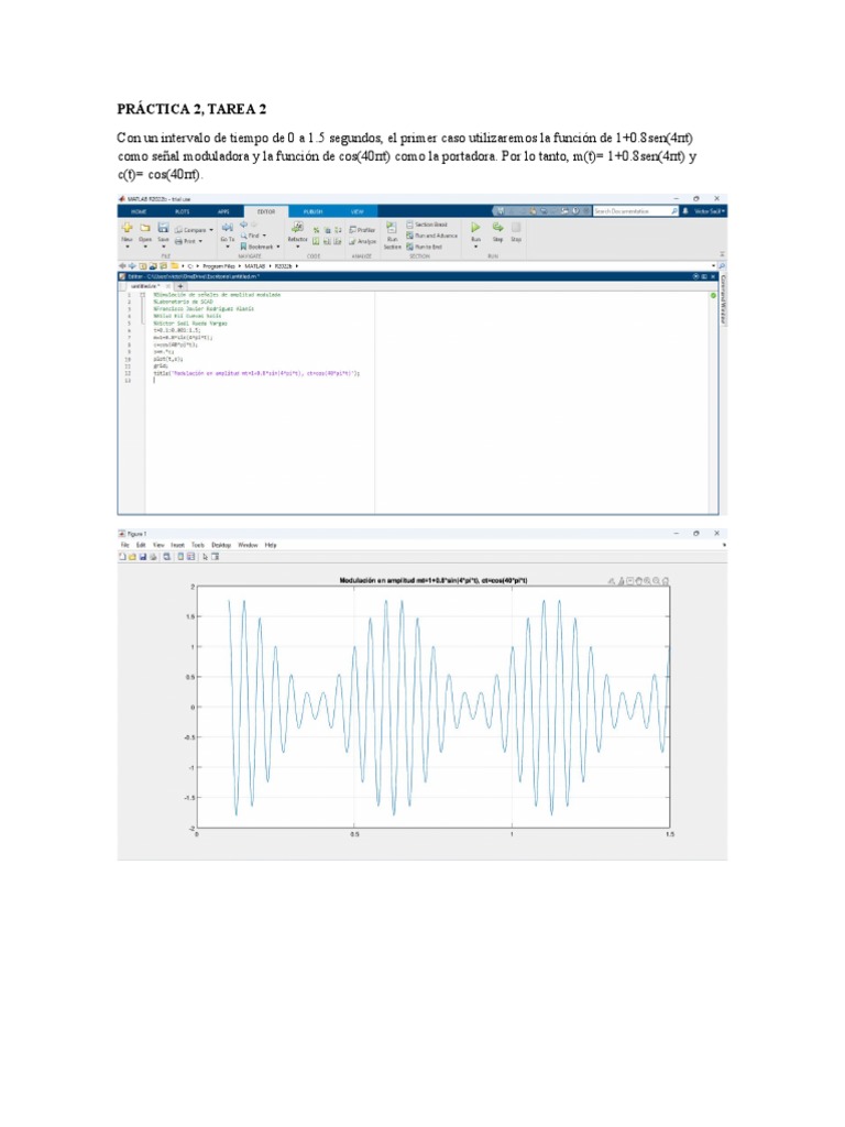 Prácticas Matlab y Preguntas Práctica 3 | PDF | Métodos y materiales de ...