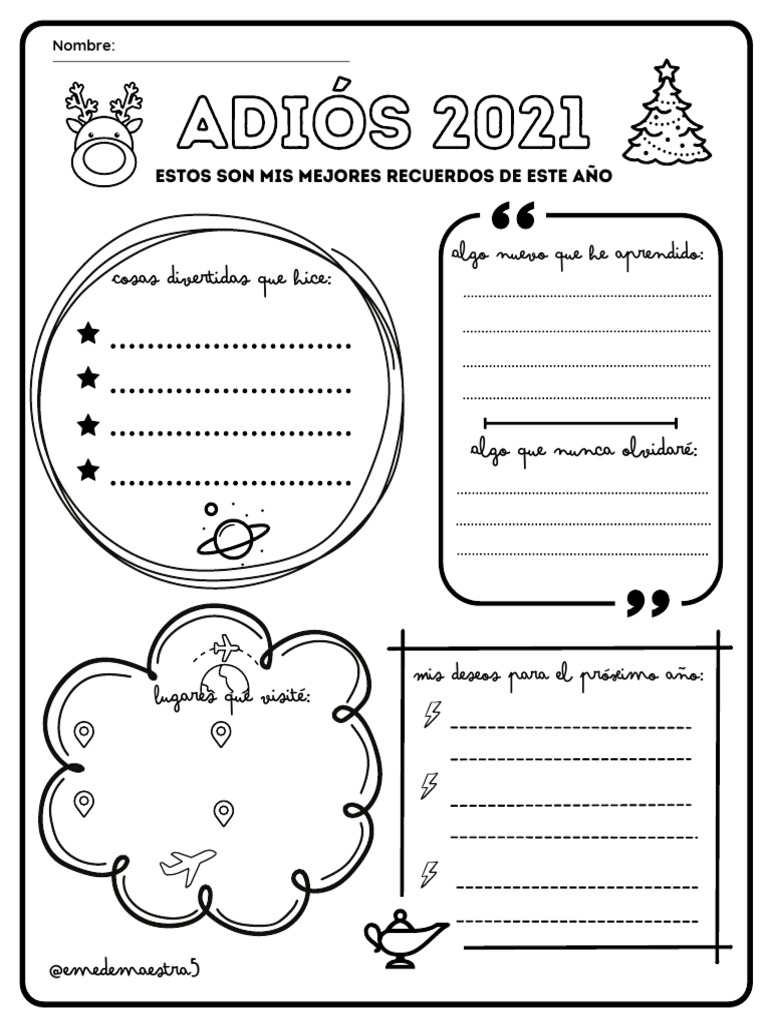 @emedemaestra5 - Adiós 2021 | PDF