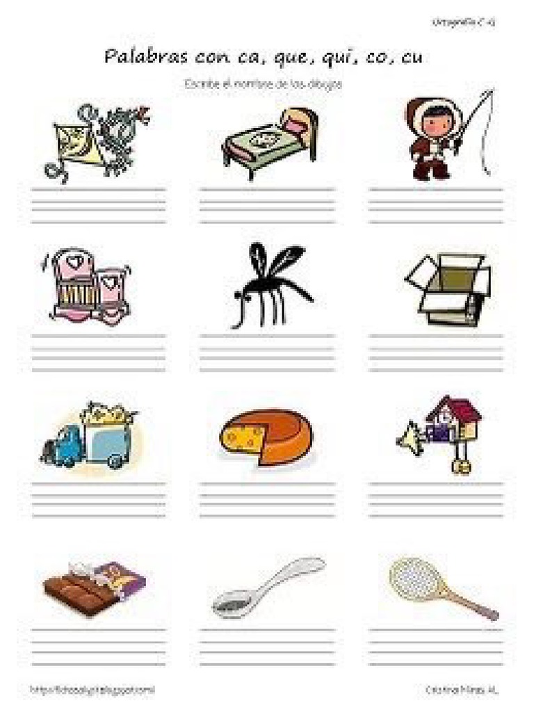 Palabras Con C Preescolar | PDF