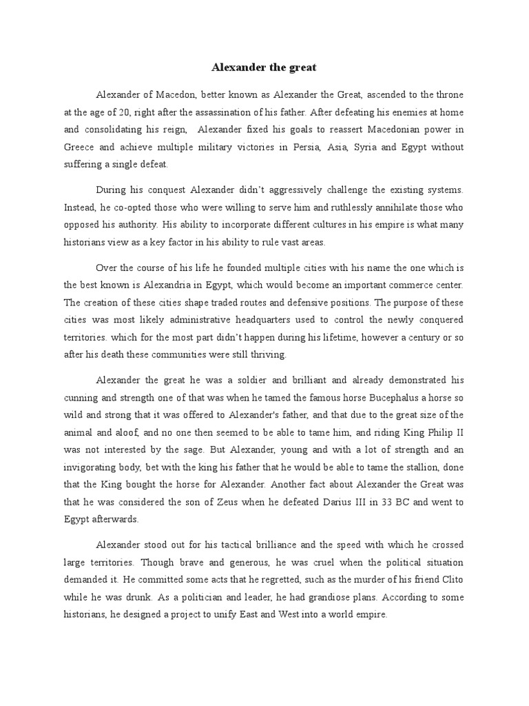 Alexander The Great | PDF | Alexander The Great