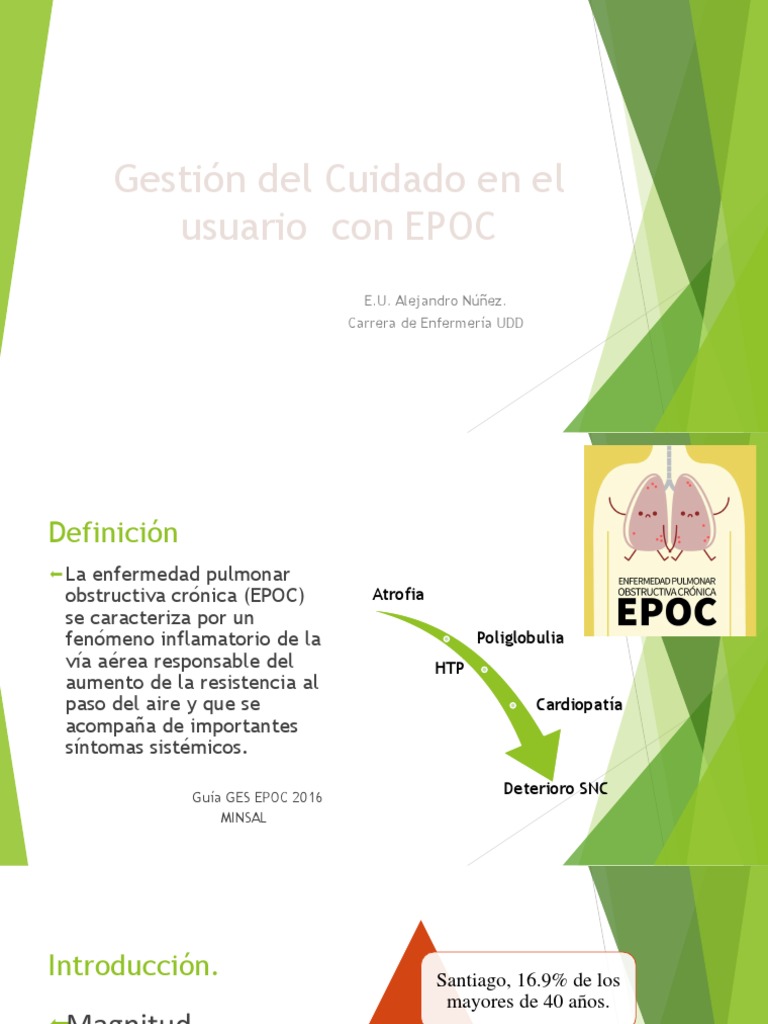 Gestión Del Cuidado en El Usuario Con EPOC | PDF | Enfermedad pulmonar ...