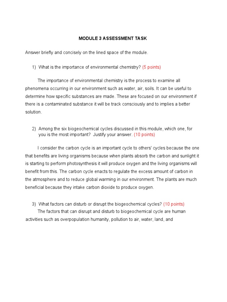 MST01 - Module 3 Assessment Task | PDF | Carbon Cycle | Natural Environment MST01 - Module 3 Assessment Task | PDF | Carbon Cycle | Natural Environment