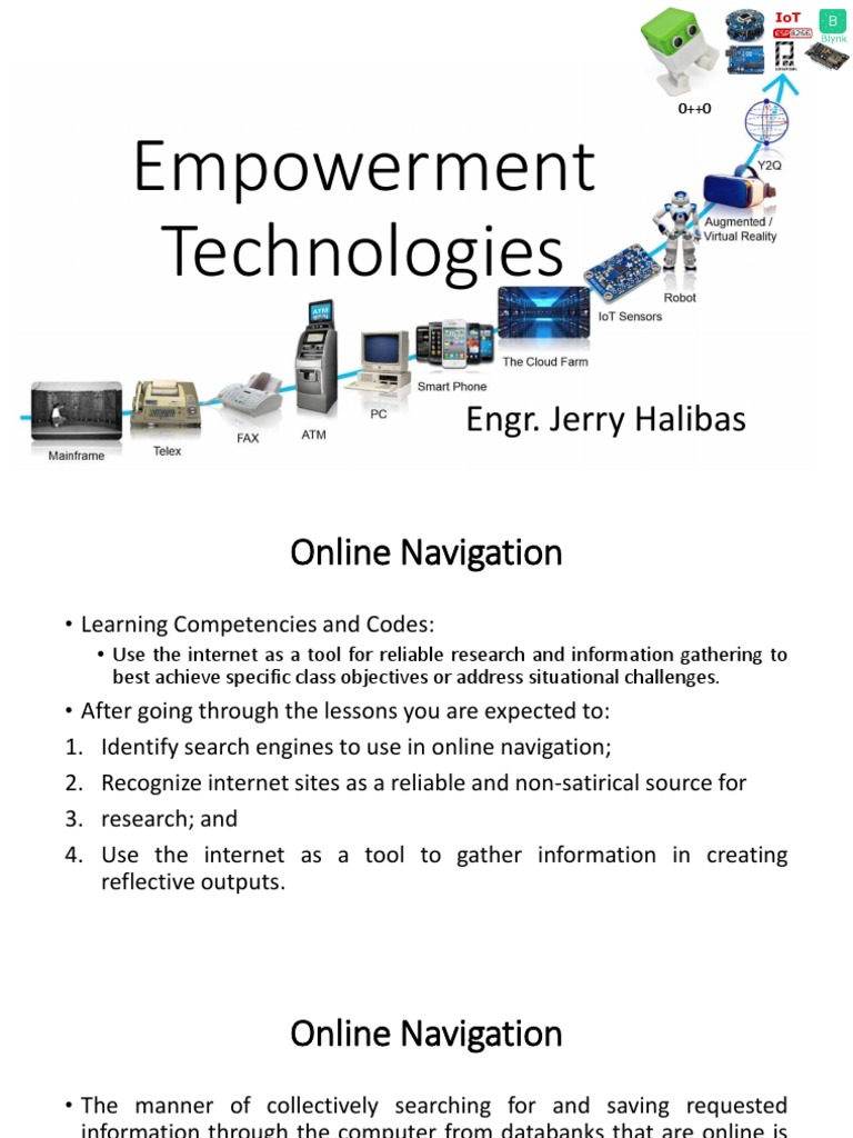 Empowerment Technologies 3 | PDF | Internet | World Wide Web