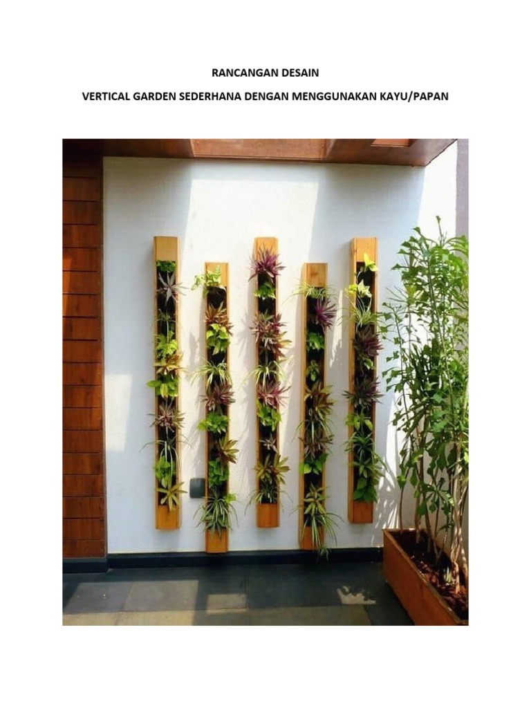RANCANGAN DESAIN VERTICAL GARDEN | PDF
