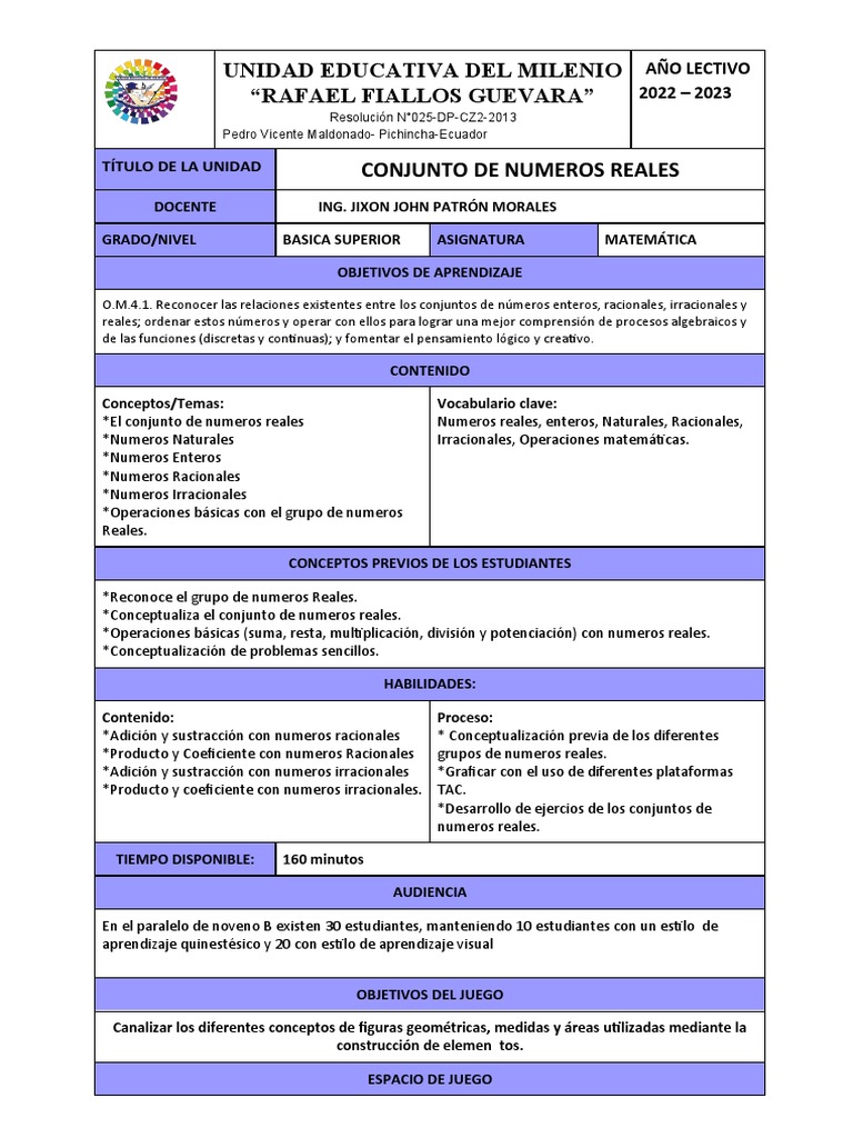 Gamificación Jixon | PDF | Número Real | Aprendizaje