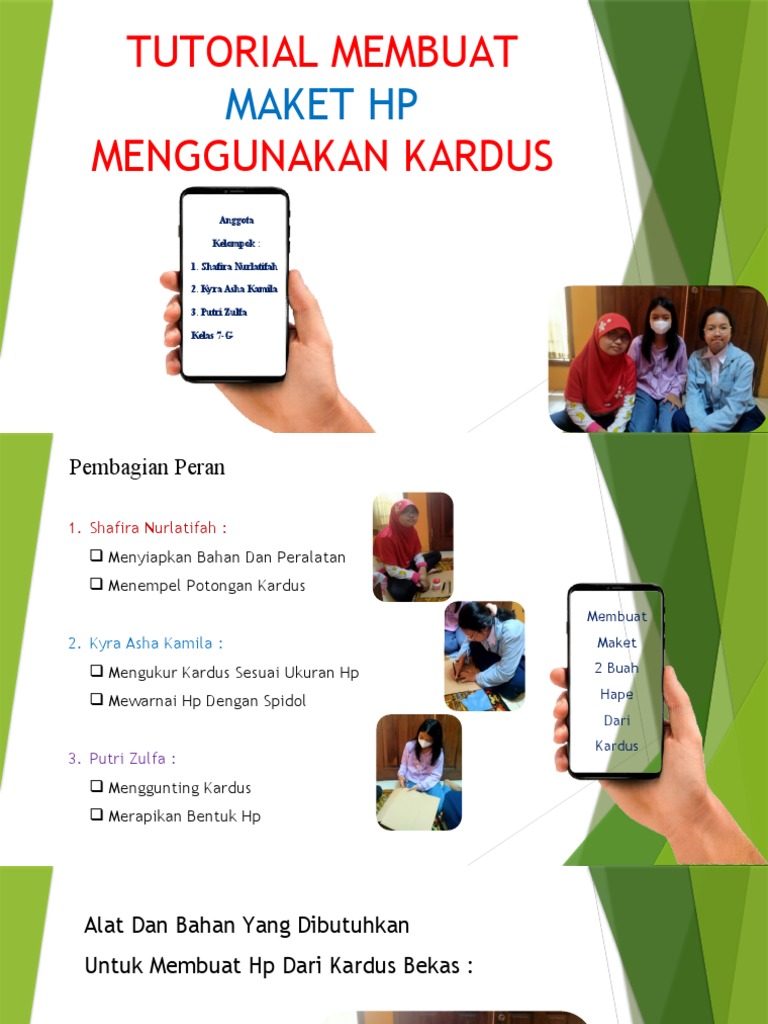 Tutorial Membuat Maket HP Menggunakan Kardus | PDF