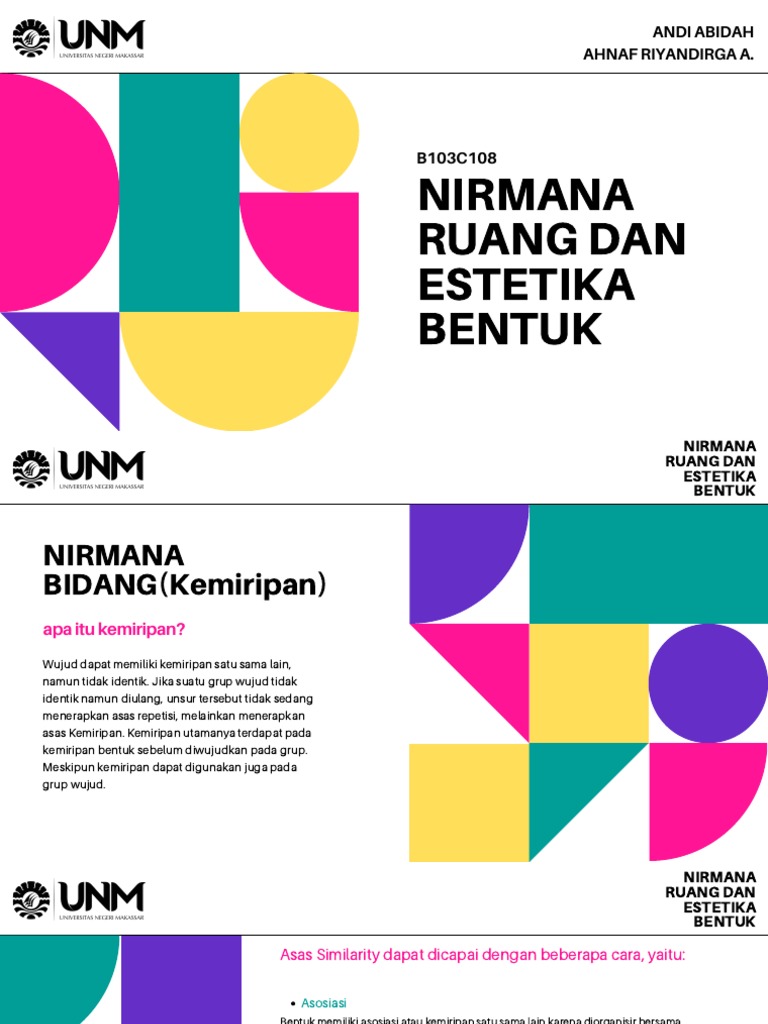 Nirmana Ruang Dan Estetika Bentuk Pertemuan 6 Modul 5 Pdf