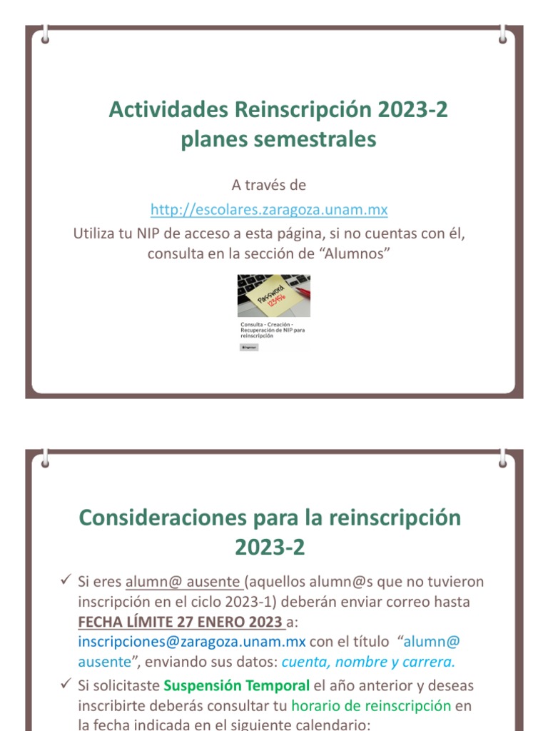 Calendario Actividades Semestrales 20232 | PDF | Calendario