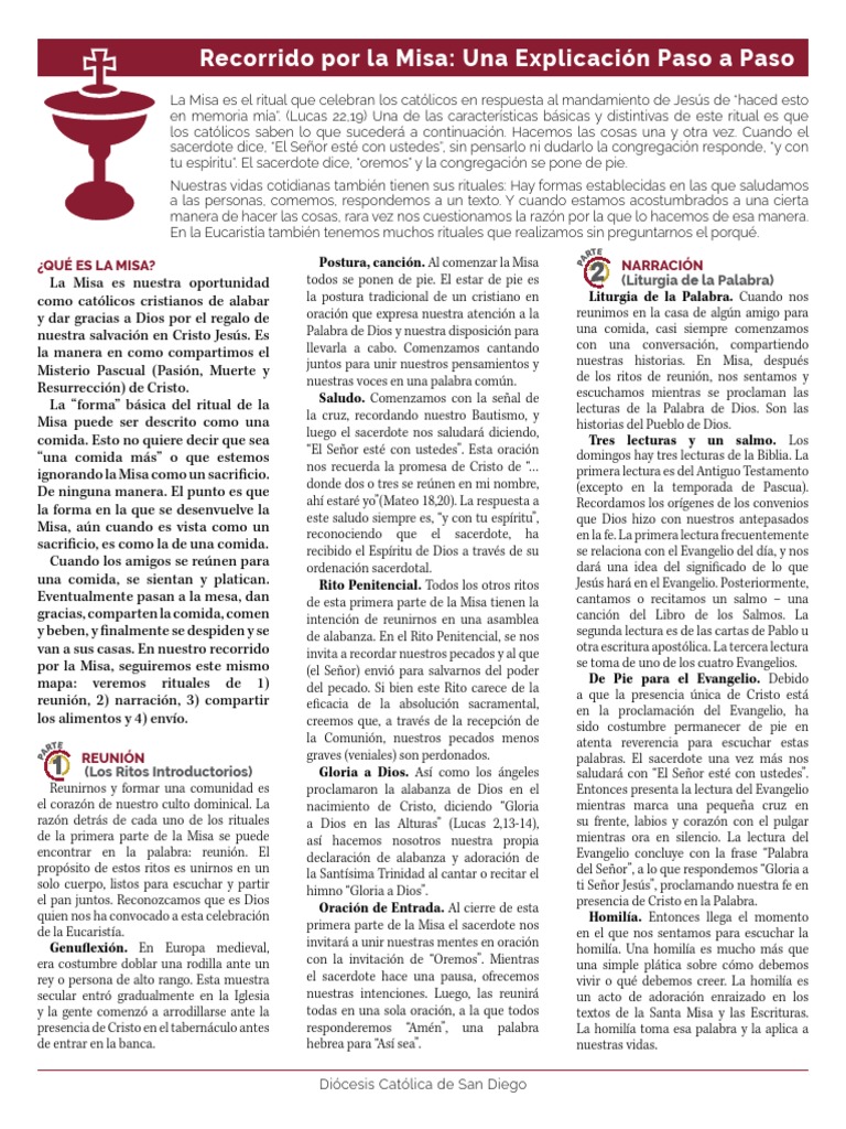 La Misa Explicada | PDF | eucaristía | Misa (liturgia)