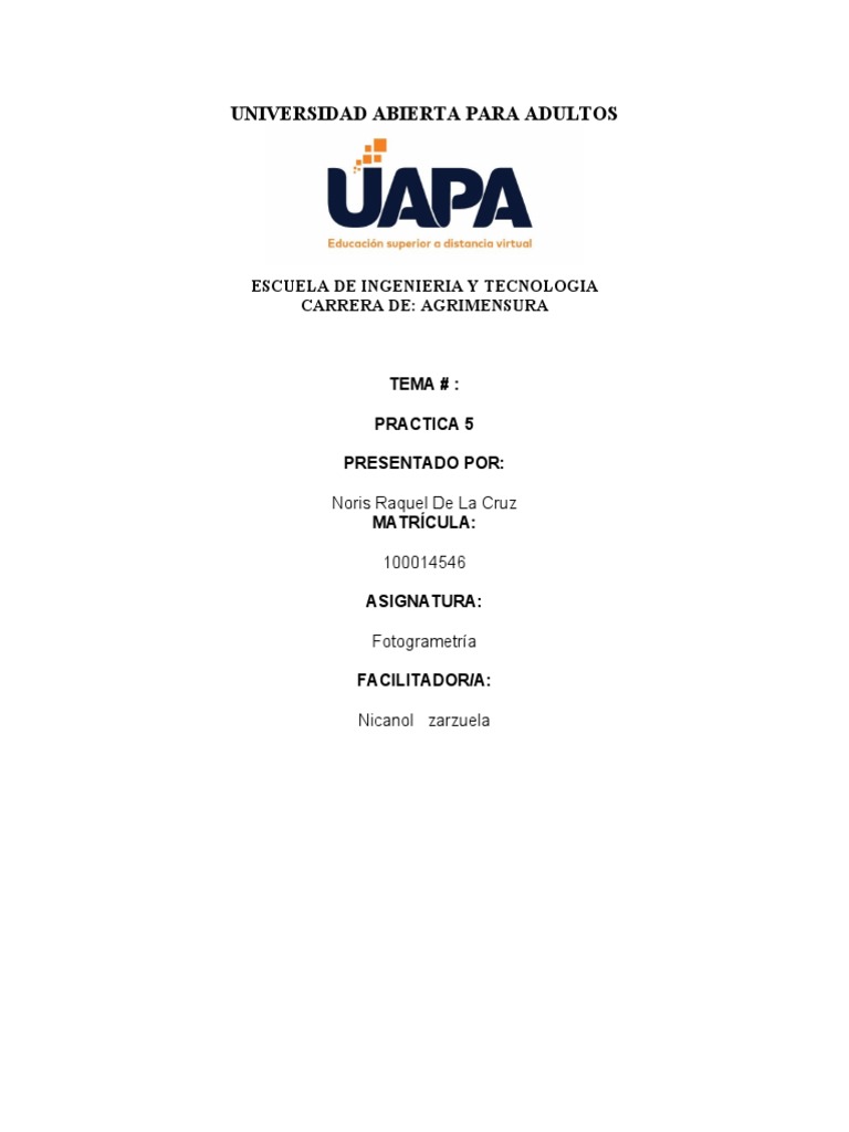 Tarea 4 de Fotogrametria | PDF | Informática | Ciencias fisicas