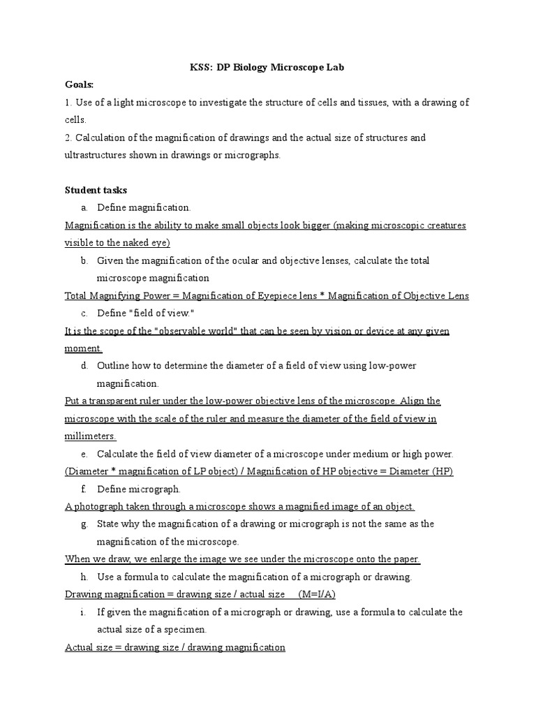 G11-2 Biology Microscope Lab | PDF | Microscope | Optical Devices