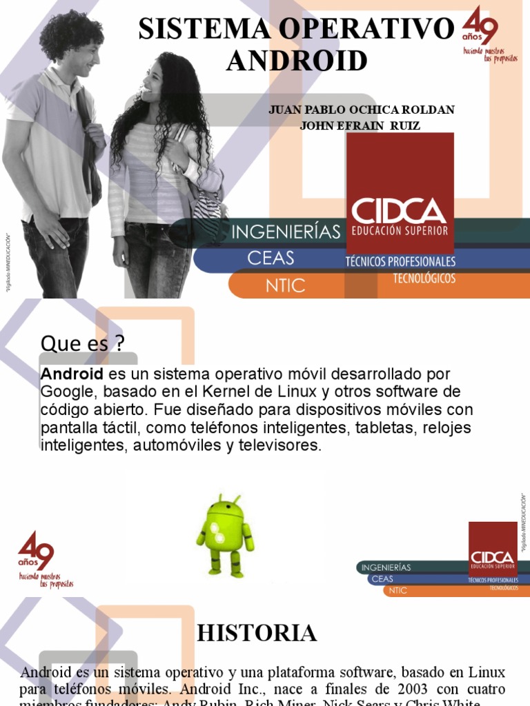 Android: Sistema Operativo Libre y Abierto | PDF | Android (sistema ...