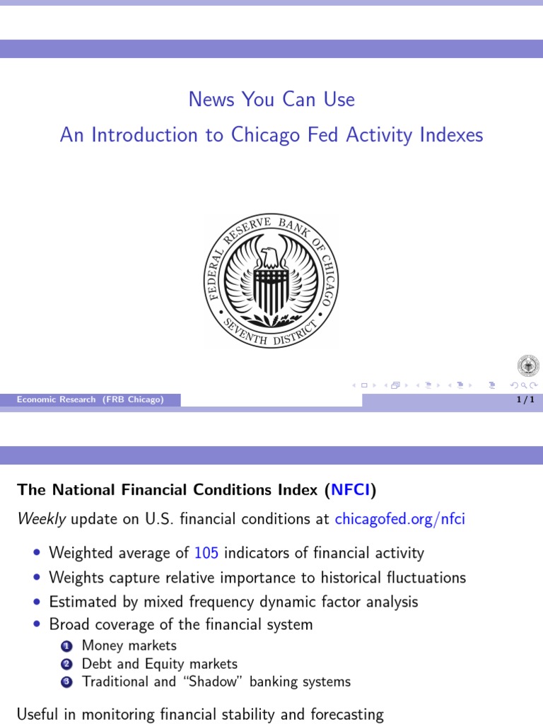 Nfci Slides PDF | PDF | Index (Economics) | Inflation