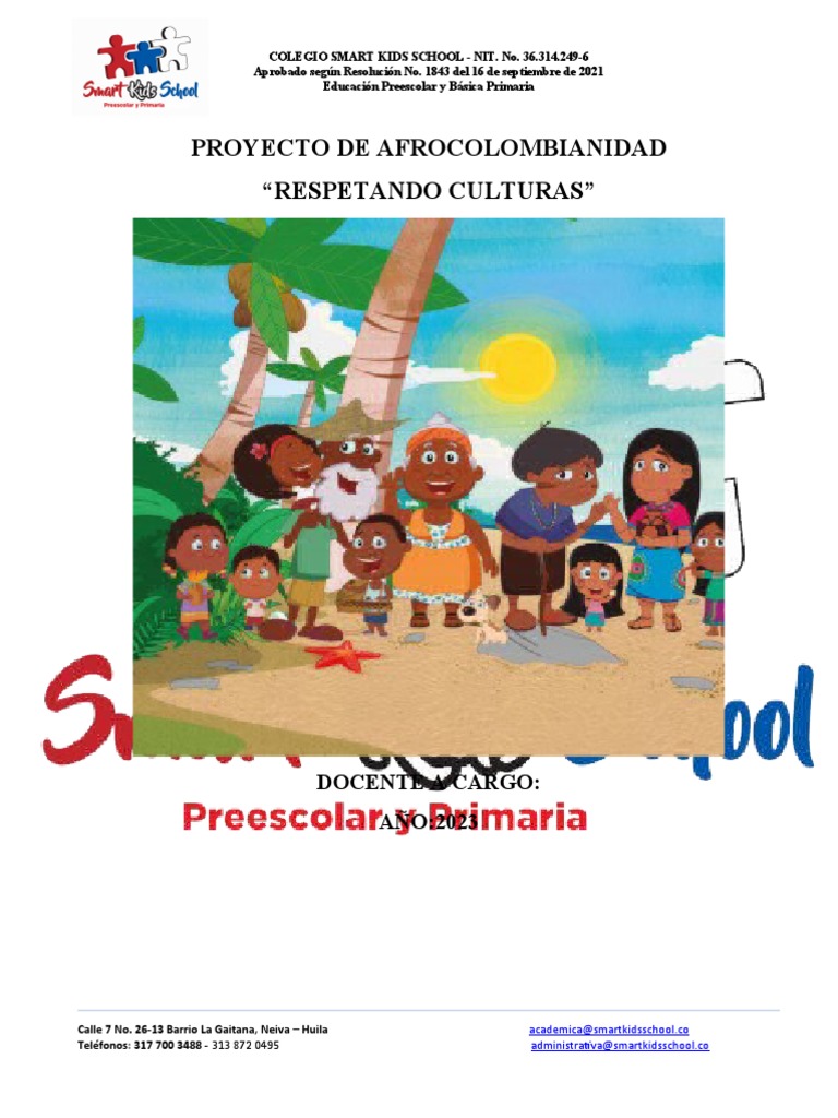Proyecto de Afrocolombianidad Escolar | PDF