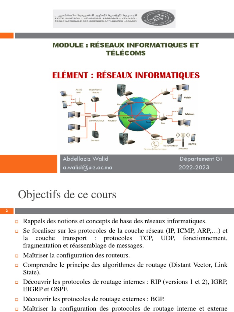 Cours sur les Réseaux Informatiques | PDF