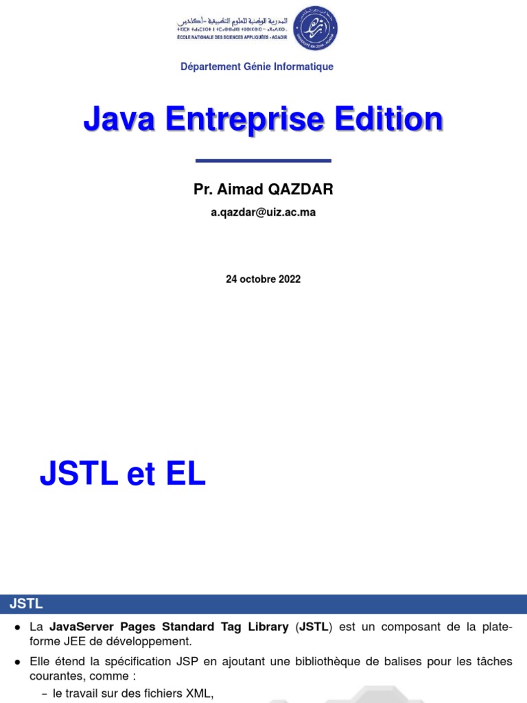 Java EE JSTL | PDF | Architecture de logiciel | Java Community Process