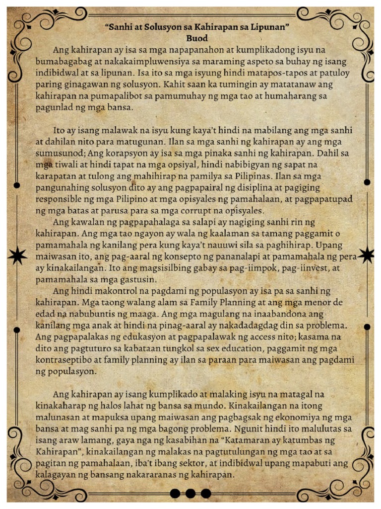 Filipino Sanaysay (Social Media) Buod | PDF