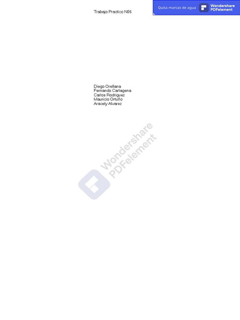 Trabajo Practico N06 | PDF