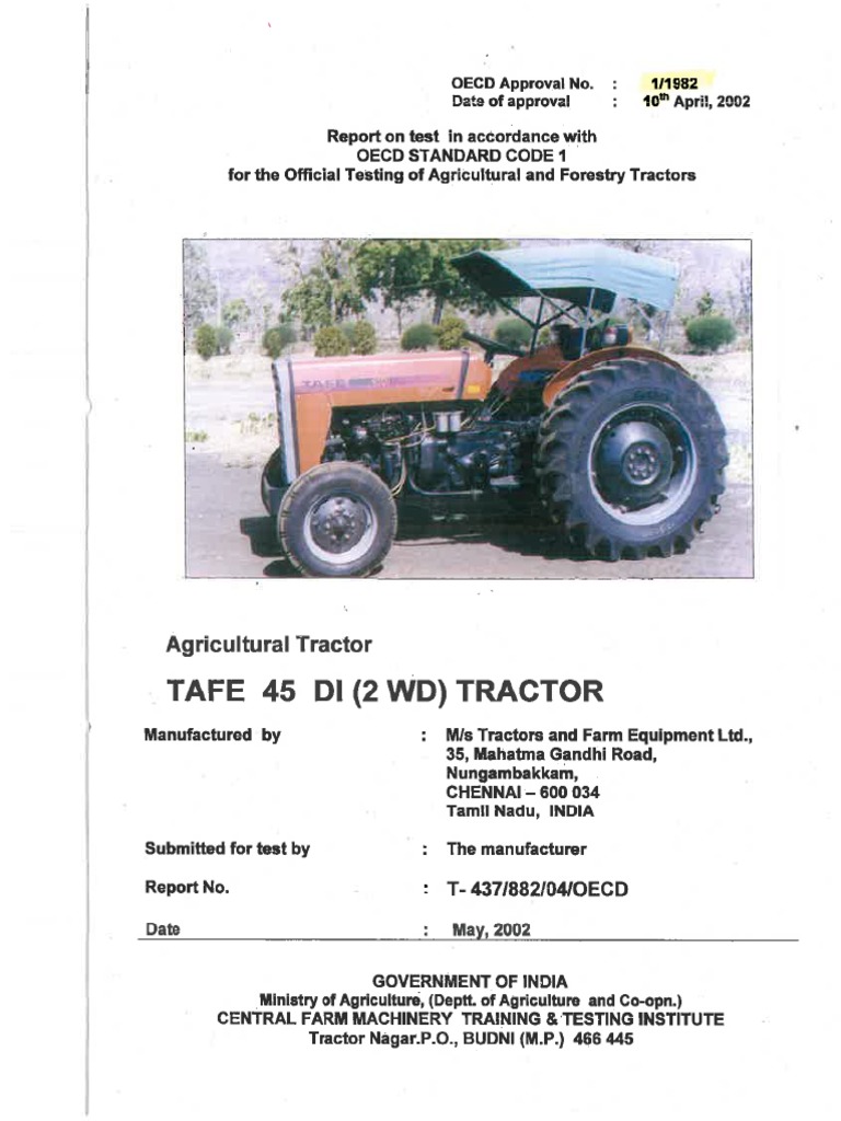 TAFE 45 - DI Nr1982 2002 Englisch | PDF