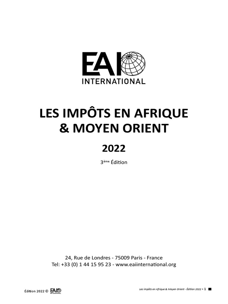 Senegal | PDF | Impôt sur le revenu | Impôts