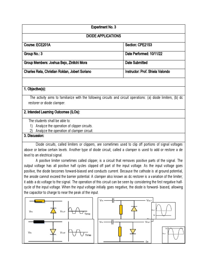 Laboratory Experiment-3 | PDF | Diode | Rectifier