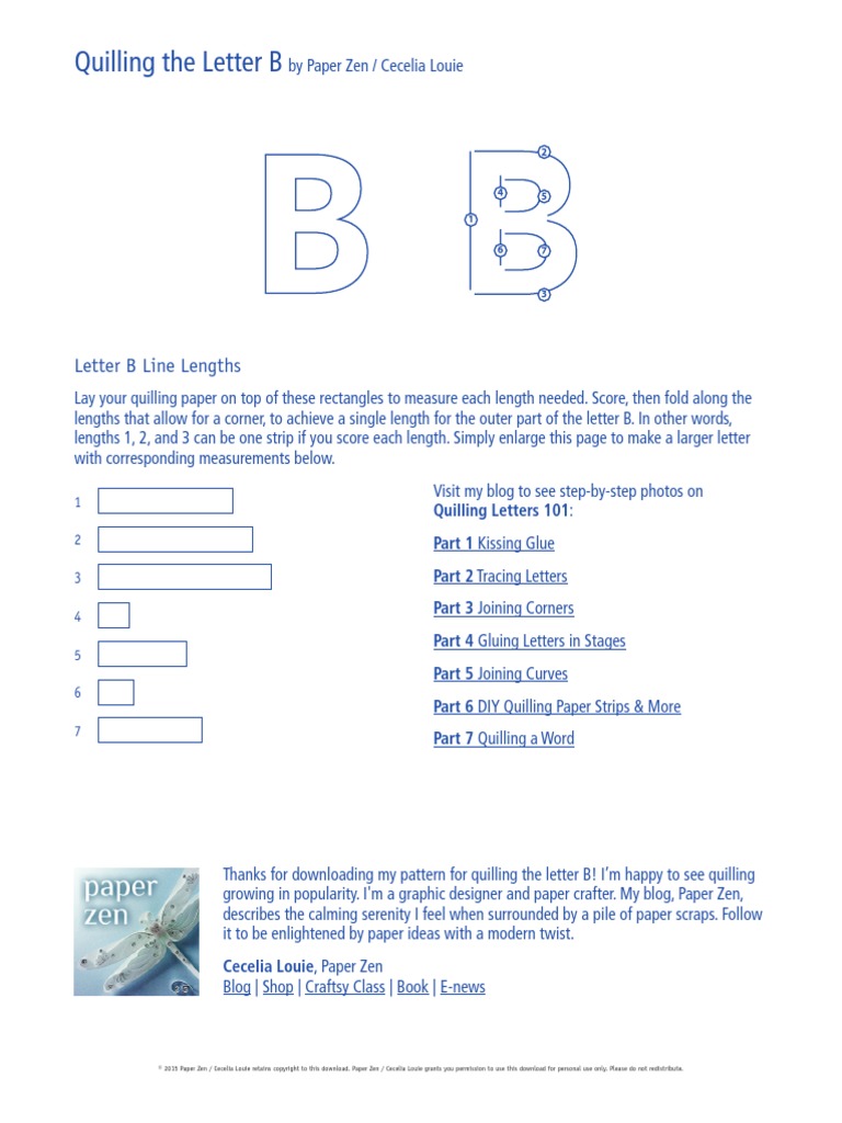 Quilling Letter B | PDF