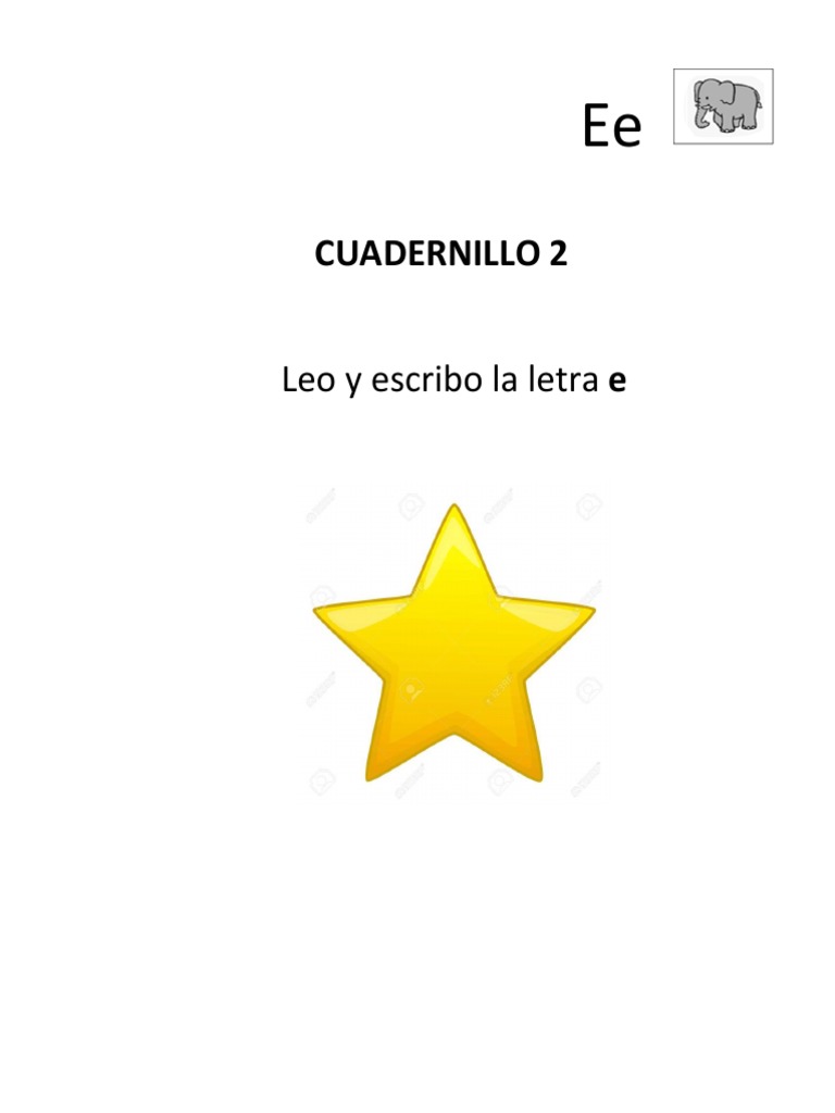 Cuadernillo 2 de Vocal e | PDF | Estudios de idiomas extranjeros | Poesía