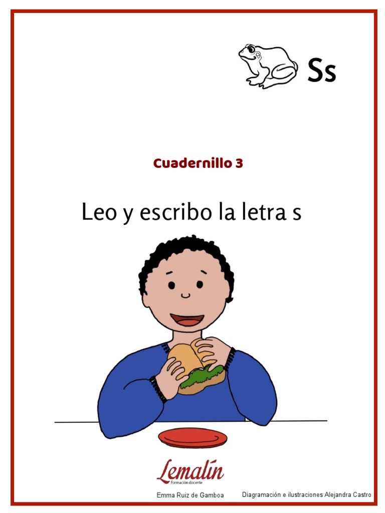 Cuadernillo 03, Letra S | PDF | Escritura